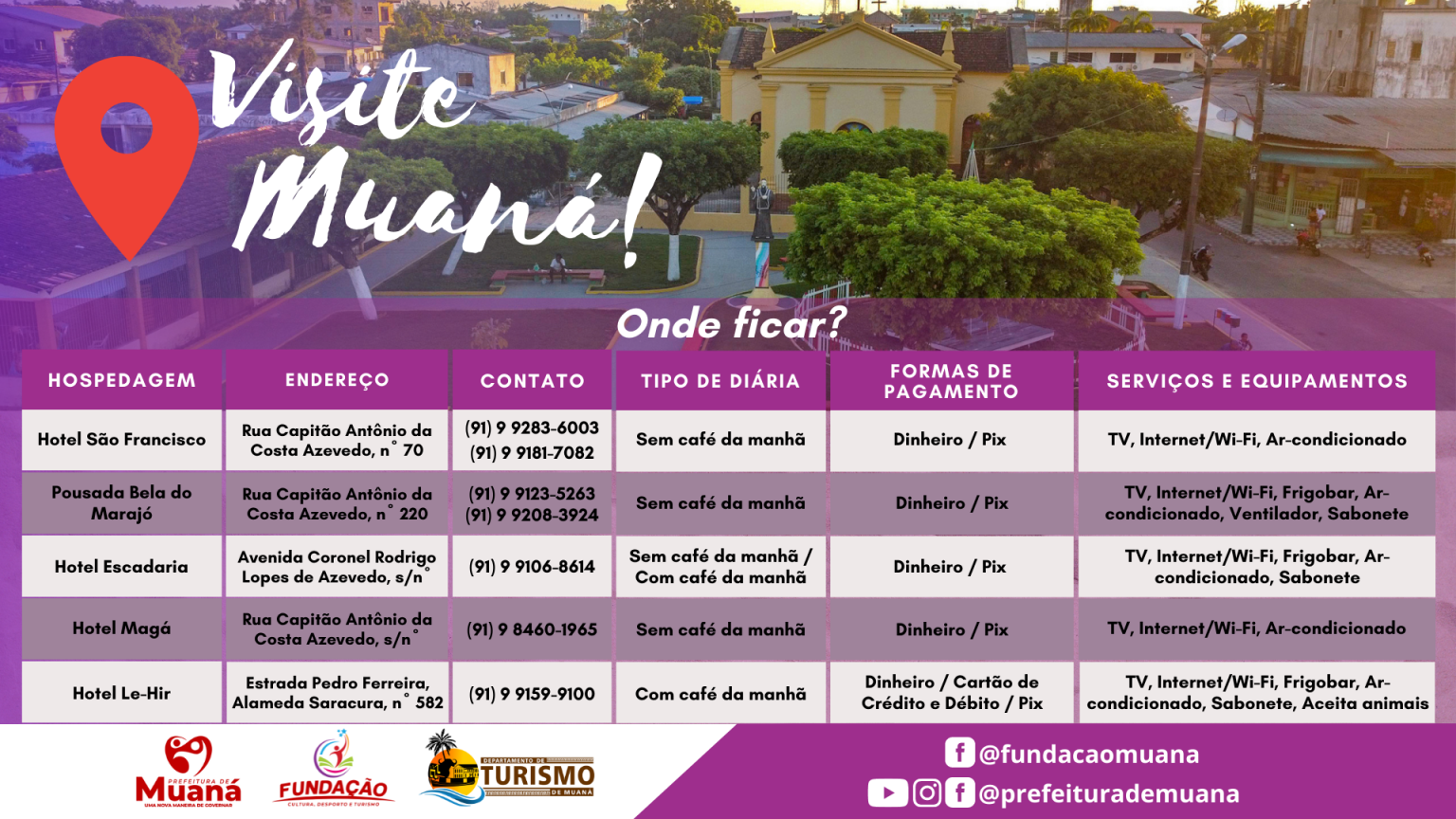 Turismo e Lazer - Prefeitura Municipal de Muaná - PA